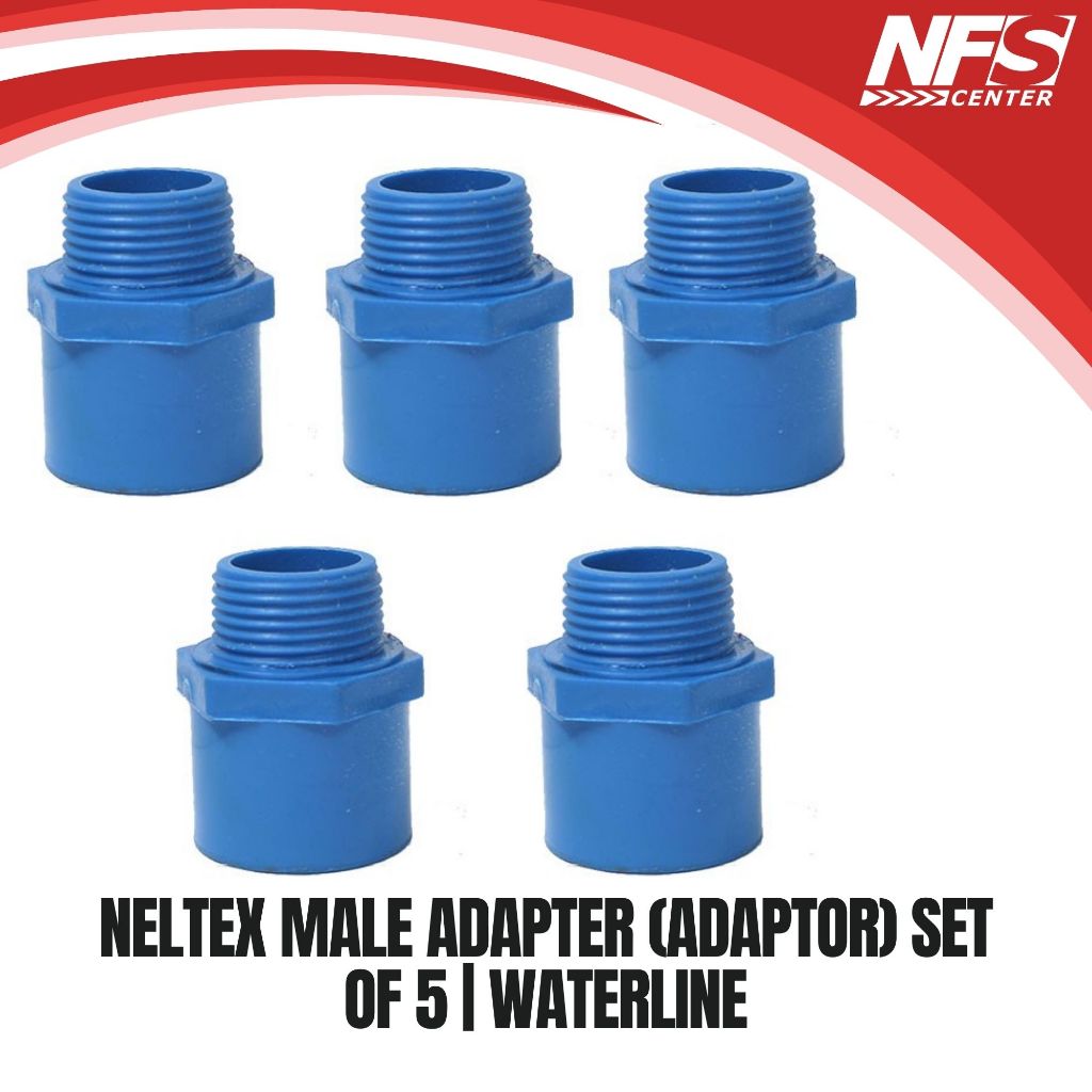 Neltex Male Adapter (Adaptor) set of 5 | Waterline - Water Fittings ...