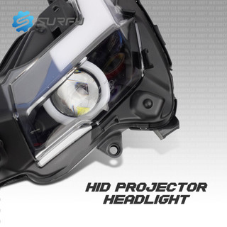 Honda ADV 160 ADV 150 HID Headlight Assembly With Angel Eyes RGB LED ...