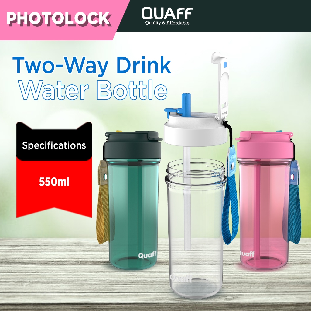 QUAFF TWO-WAY DRINK WATER BOTTLE 550ML | Shopee Philippines