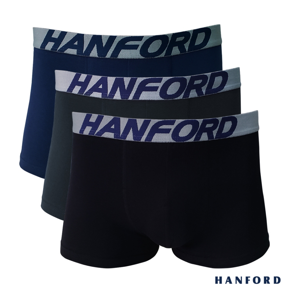 Hanford Men Cotton w/ Spandex Boxer Briefs Agean - Assorted Colors ...