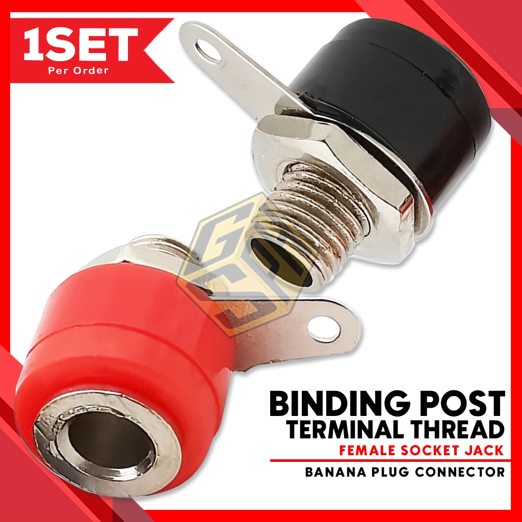 Binding Post 4mm Banana Plug Socket Amplifier Speaker Binding Post Terminal Connector | Shopee ...