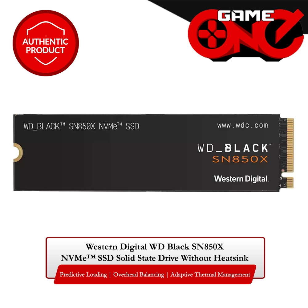 Western Digital WD Black SN850X NVMe SSD Solid State Drive Without ...