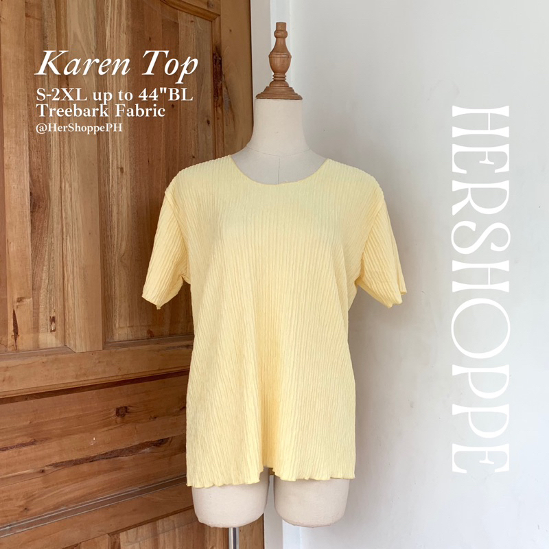 HERSHOPPE KAREN TOP (TREEBARK) | Shopee Philippines