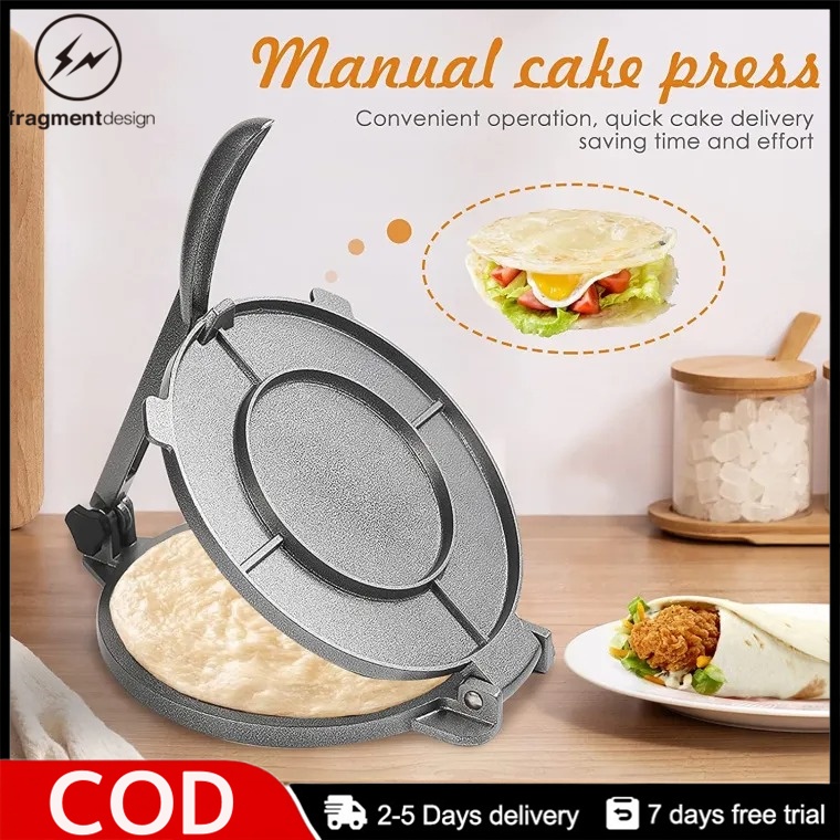 Bao Bun Maker Vintage Charcoal Hardwood Tortilla Press, 10 Inches Solid ...
