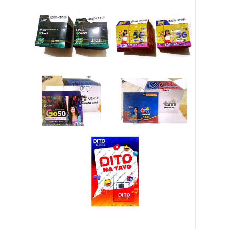 ALL SIM 5G sim card (DITO/SMART/TNT/GLOBE/TM)(100pcs/box) | Shopee ... ALL SIM 5G sim card (DITO/SMART/TNT/GLOBE/TM)(100pcs/box) | Shopee ...