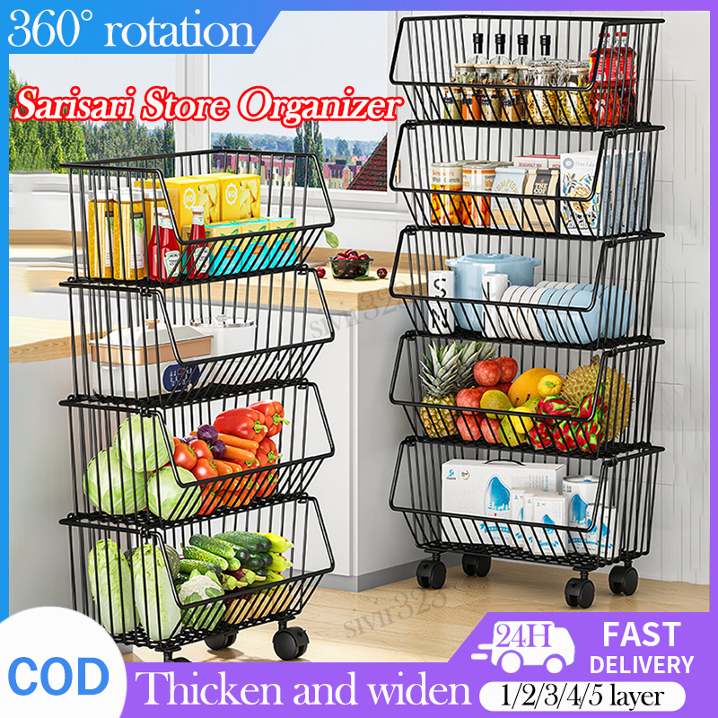 Sarisari Store Organizer organizer rack1/2/3/4 layer/5 layer rack ...