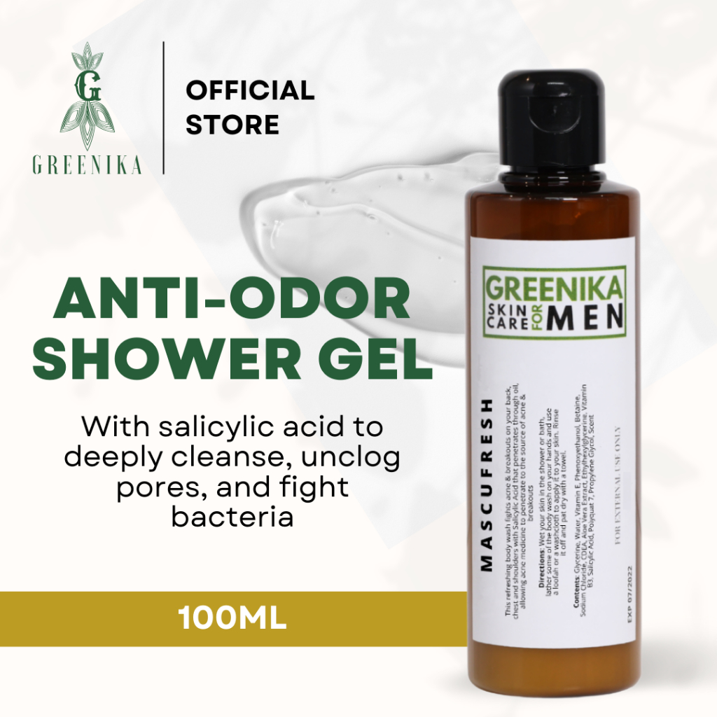 [ Anti Odor Body Wash ] Greenika For Men Mascufresh Body Wash Shower