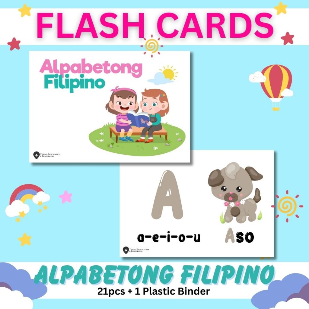 3R Alpabetong Filipino Flash Cards for Kids Early Educational Learning ...