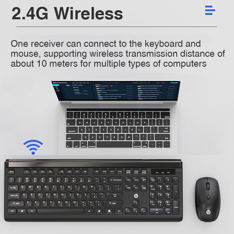 Wei HP CS500 Wireless Keyboard and Mouse Combo Wireless Set Mute ...