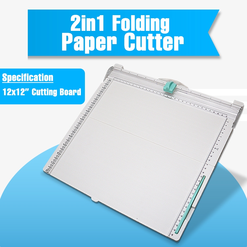 2in1 Multi-Function Foldable Paper Cutter Plastic Base Paper Trimmer ...