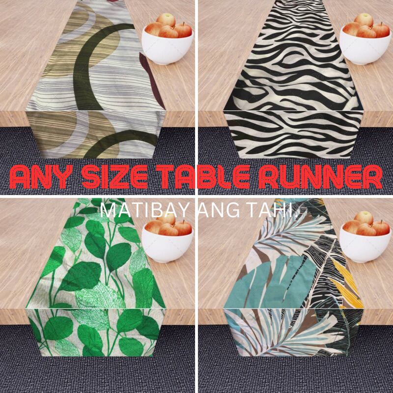 Any Size Printed Table Runner Cloth Topper COTTON for Home Dinner ...