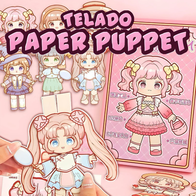 Telado Paper Puppet/Paper Doll/DIY Paper Puppet Doll | Shopee Philippines