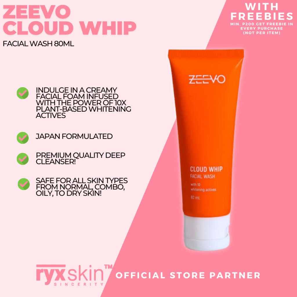 Zeevo Cloud Whip | Facial Wash 80ml | Shopee Philippines