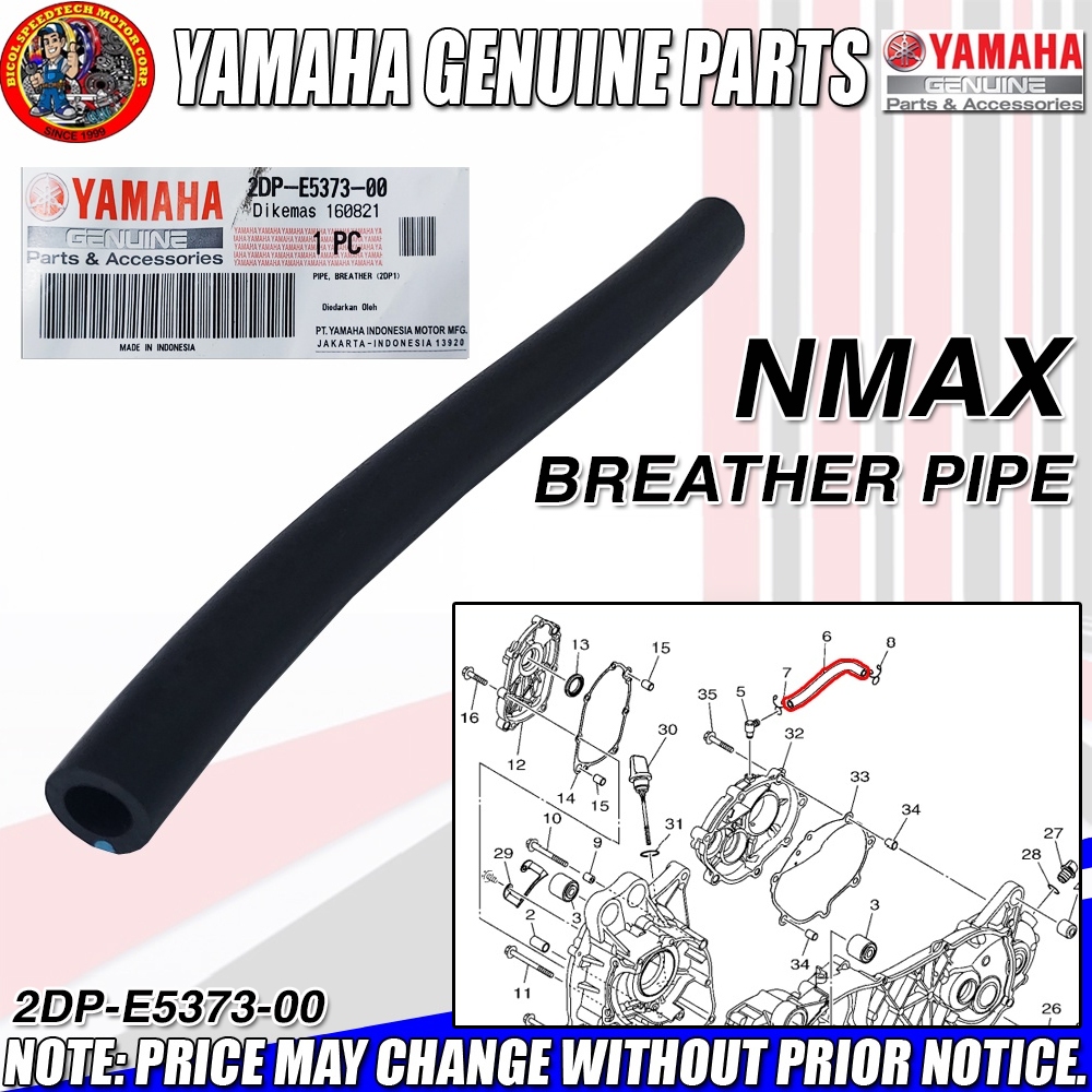NMAX BREATHER PIPE (YGP) (GENUINE: 2DP-E5373-00) | Shopee Philippines