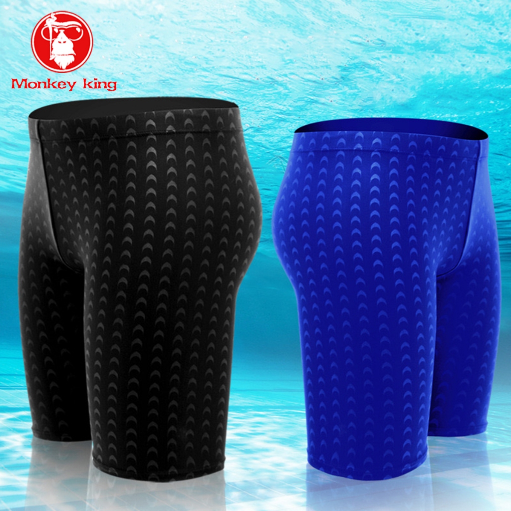 Imitation sharkskin racing swimming for men anti-embarrassing ...