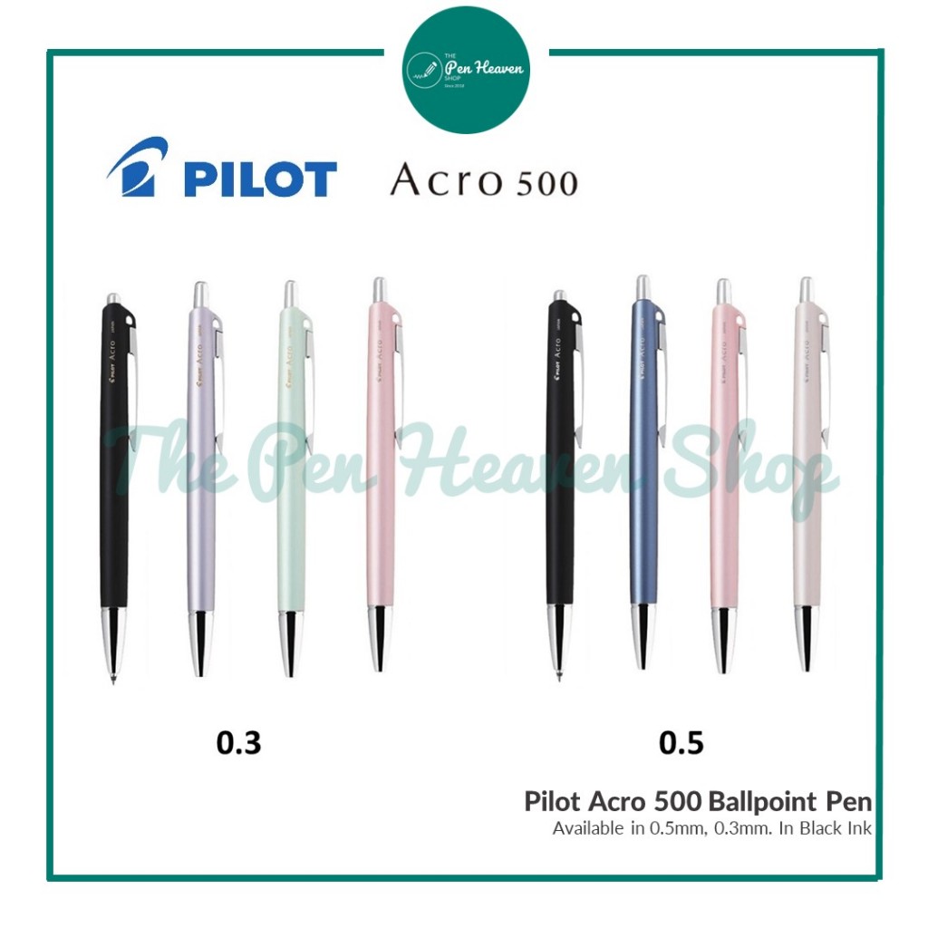 Pilot Acro 500 Ballpoint Pen (Acroball, 0.3, 0.5 mm) | Shopee Philippines