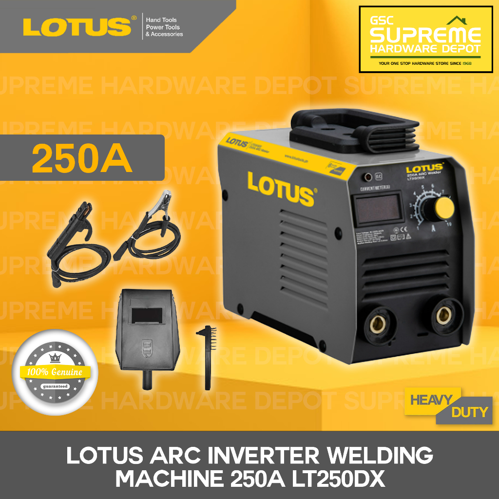 LOTUS Arc Inverter Welding Machine 250A LT250DX | Shopee Philippines