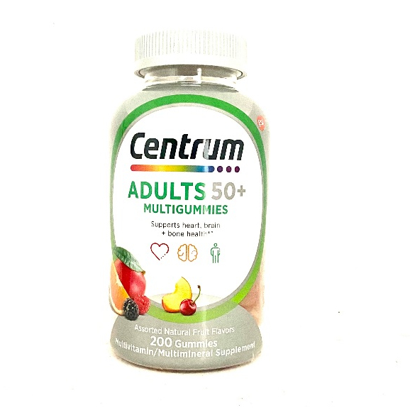 Centrum Adults 50+ Multigummies (Assorted Natural Fruit Flavors) 200 ... Centrum Adults 50+ Multigummies (Assorted Natural Fruit Flavors) 200 ...