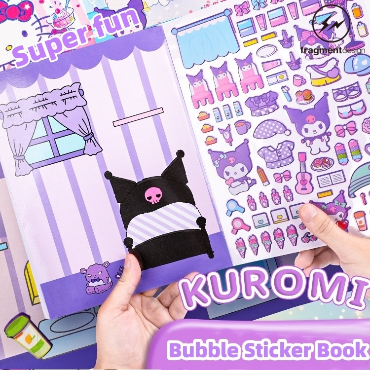 Sanrio quiet book Cute bubble sticker book girls three-dimensional ...