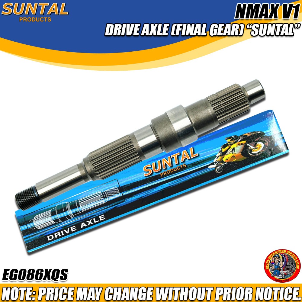 NMAX V1 DRIVE AXLE (FINAL GEAR) "SUNTAL" (EG086XQS) | Shopee Philippines
