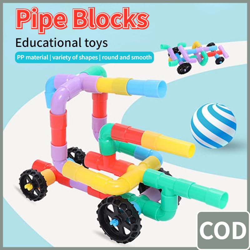 Pipe Building Blocks Toys for Kids Montessori Early Educational Toy ...