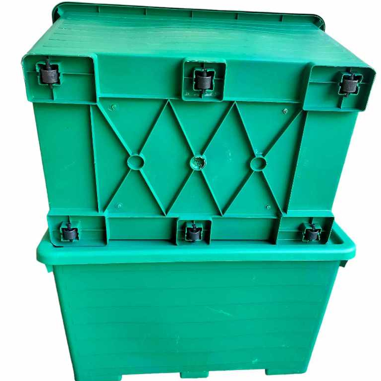 Heavy Duty Storage Container with Wheels - Pearlwave, Transparent ...