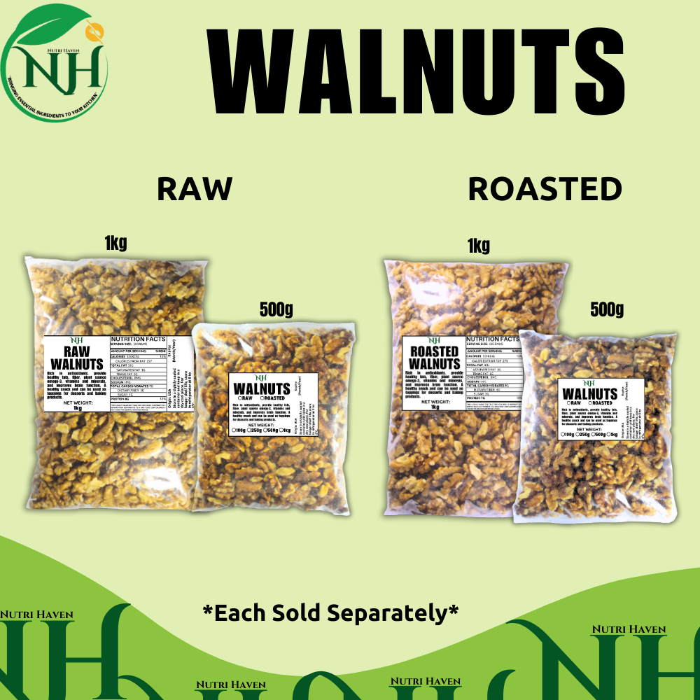 RAW WALNUTS AND ROASTED WALNUTS bulk 500g and 1kg | Shopee Philippines