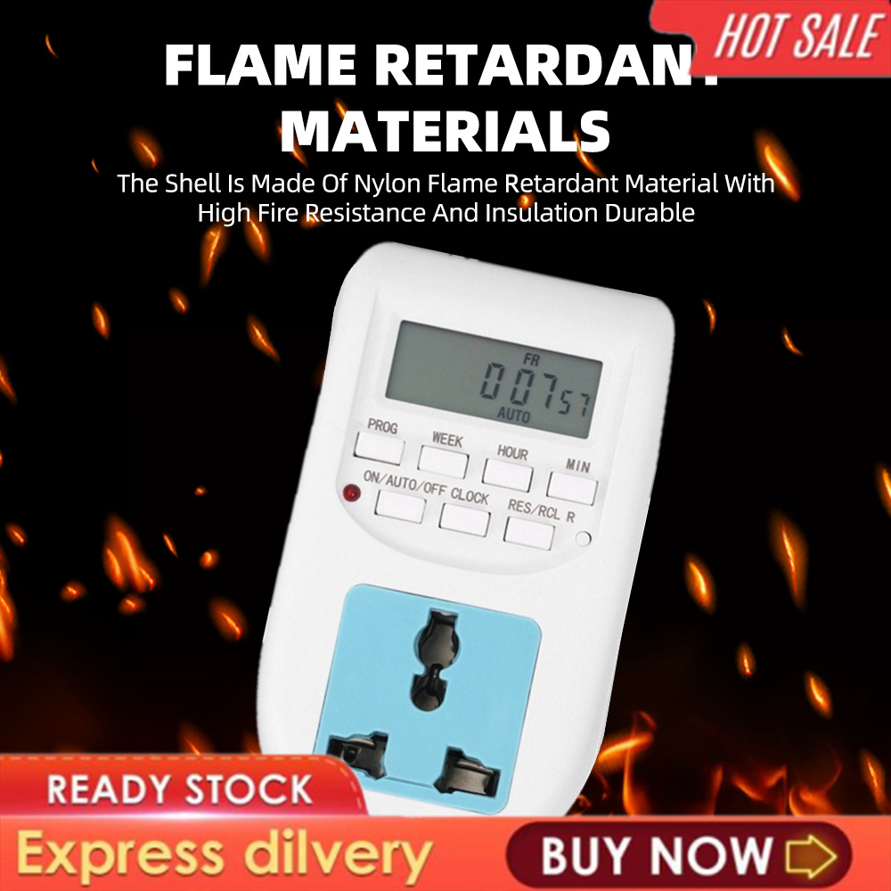 Energy Saving Al 06 Timer Plug Programmable Electronic Plug Timer Socket Charger Shopee