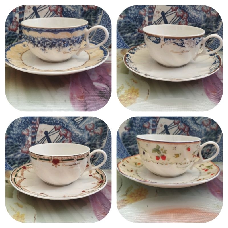 Giovanni Valentino Italy Coffee Tea Set Cups and Saucer General Bank ...