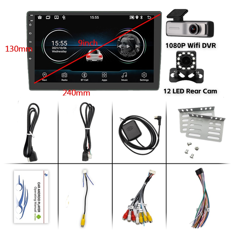 GEARELEC Android Car Stereo With Bluetooth/GPS/FM Car Touch Screen ...