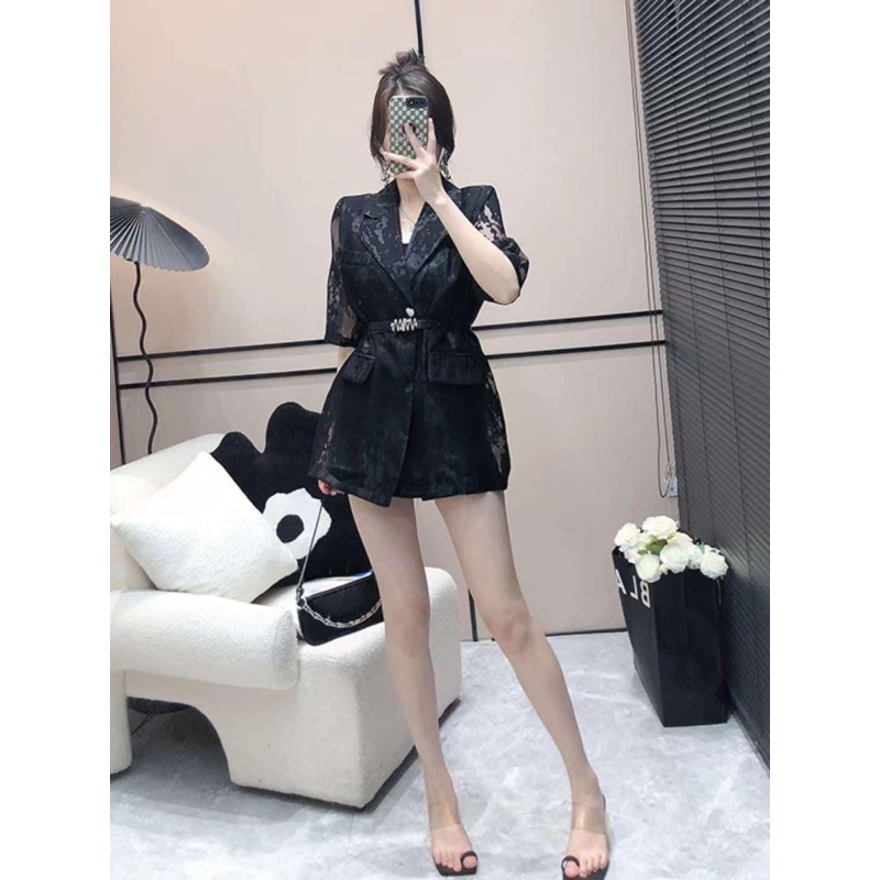 KP- 7216 Long-sleeved Lace Terno short Inner Not Included | Shopee ...