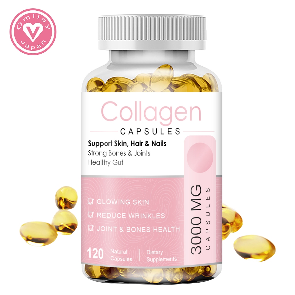 Omilay Glowing Collagen Capsules Anti Aging Skin Whitening Capsule ...