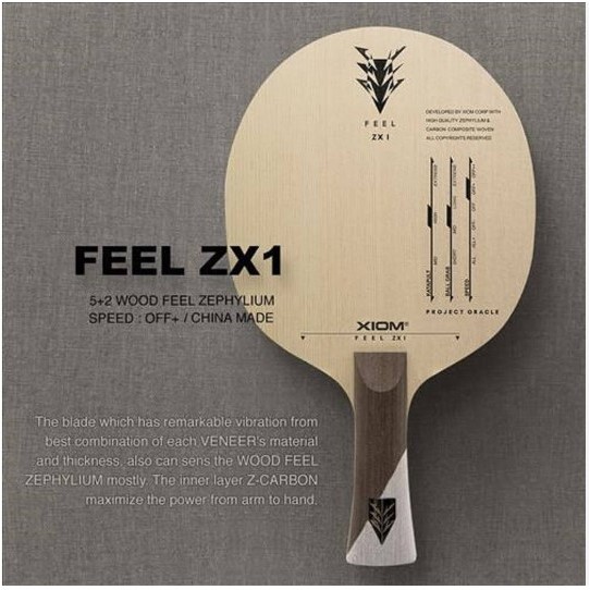 Xiom Feel ZX1 5+2 Carbon 5.6mm 88g Blade original xiom table tennis blade pingpong racket ...