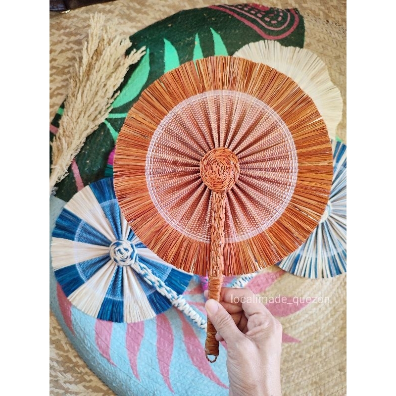 17pcs Raffia Abaniko / Native Raffia Abaniko | Shopee Philippines