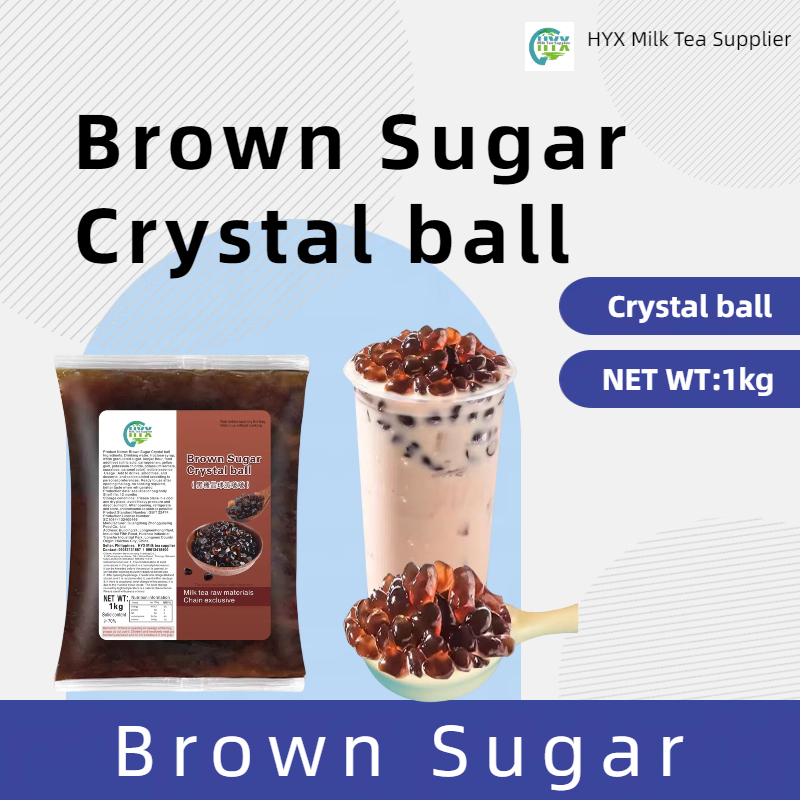BOBA BROWN SUGAR CRYSTAL BALL 1KG PACK SINKERS FOR MILKTEA, FRUIT TEA ...