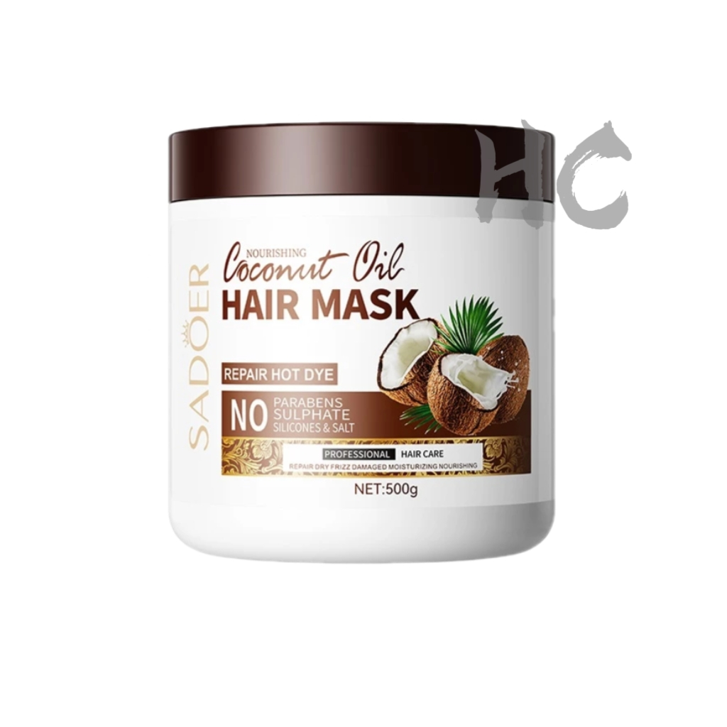SADOER Coconut Hair Mask Nourishing Creamsilk Conditioner and Treatment for Rebonded Hair 500g ...