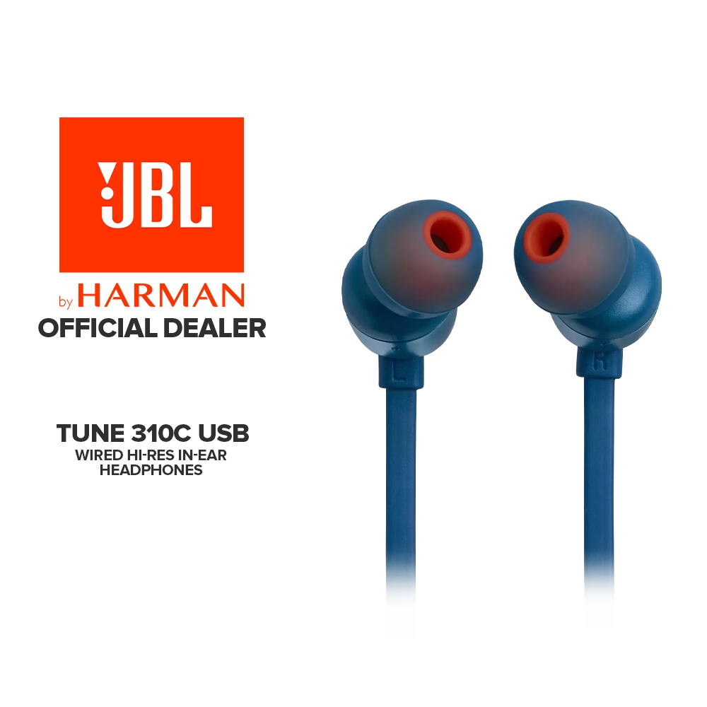 JBL Tune 310C USB Type C | Wired Hi-Res In-Ear Headphones | Shopee ...