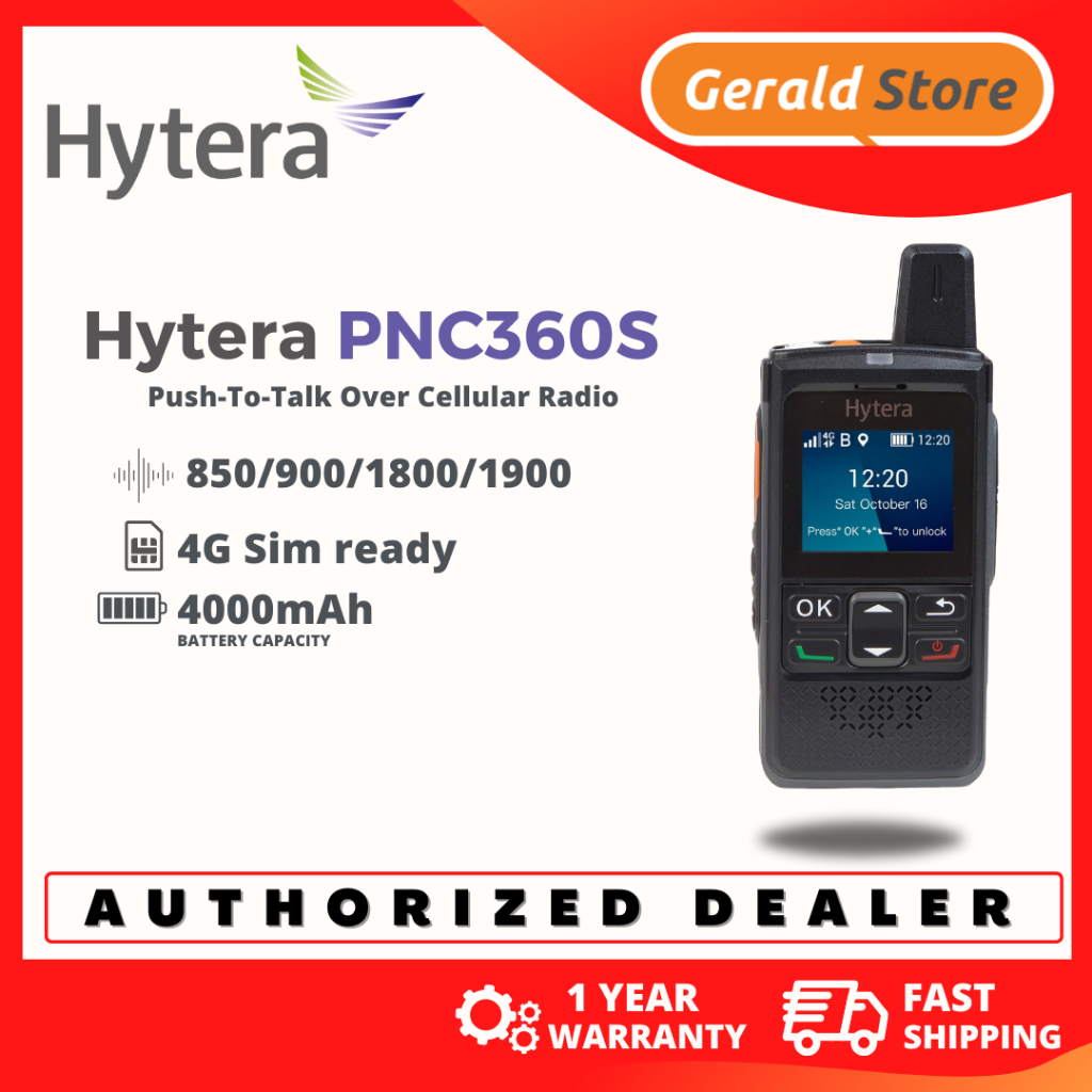 Hytera PNC360S Push-To-Talk Over Cellular Radio + License | Shopee Philippines