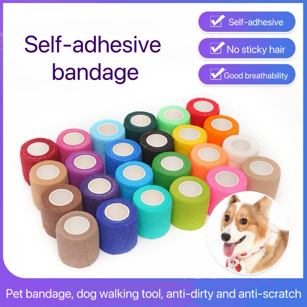 Bandage Wraps Elastic Adhesive First Aid Tape Finger Wrist Support Self ...