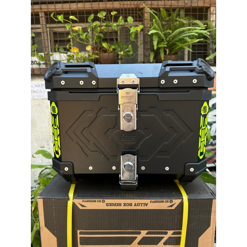 SEC ALLOY TOP BOX 45Liters with Backrest & Baseplate | Shopee Philippines