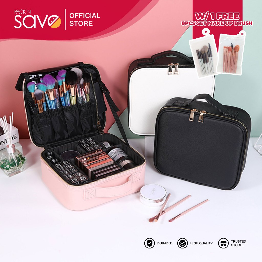 [PNS] PU Leather 2 Layers With Luggage Storage Box Professional ...