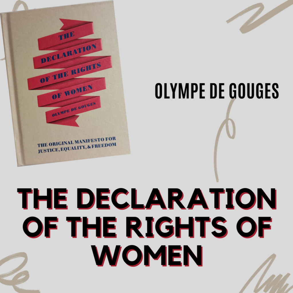 The Declaration of the Rights of Women by Olympe de Gouges | Shopee ...