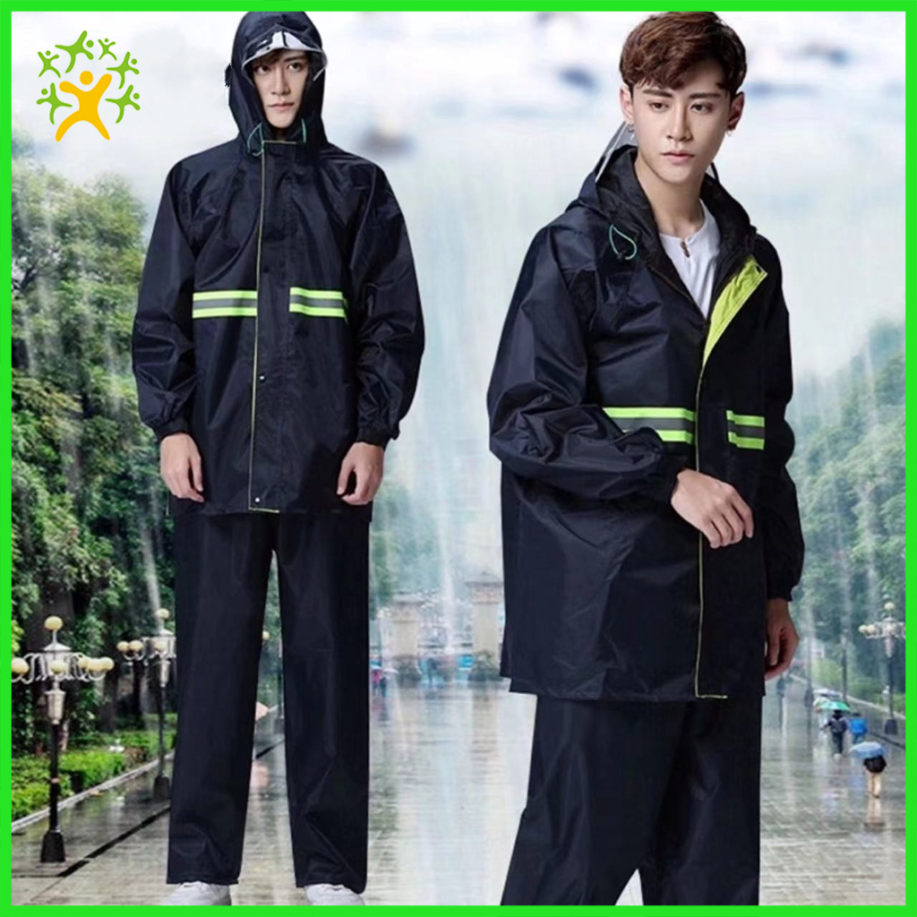 100% Waterproof Motorcycle Terno Raincoat With Reflector Rainsuit ...