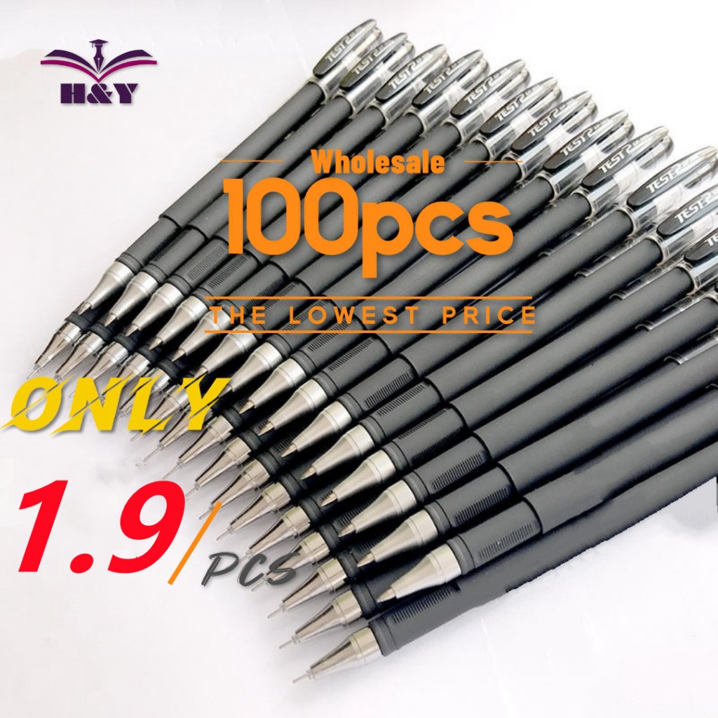 Wholesale 100 pcs BallPen set Gel Pen Carbon pen ball pen Black Ink 0.5 ...
