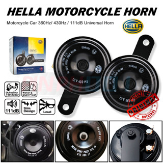 HELLA Horn Motorcycle Car Original Horn Set 360Hz / 430Hz 111dB 12V ...