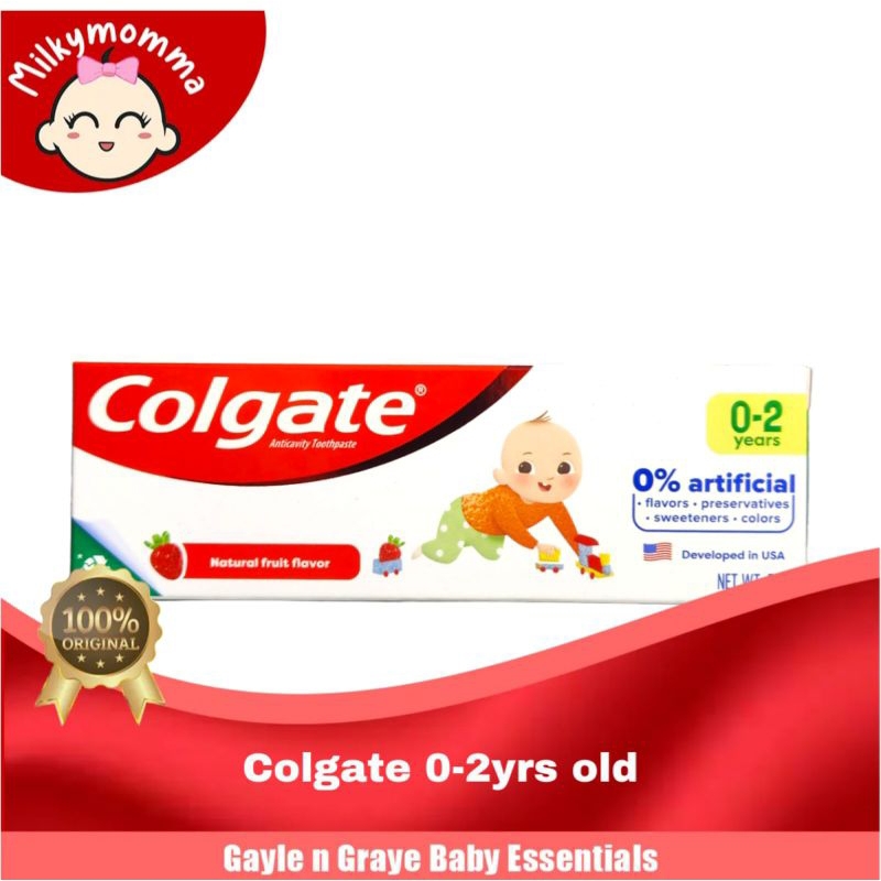 Colgate 0-2 Years Old 50g. Strawberry Flavor | Shopee Philippines
