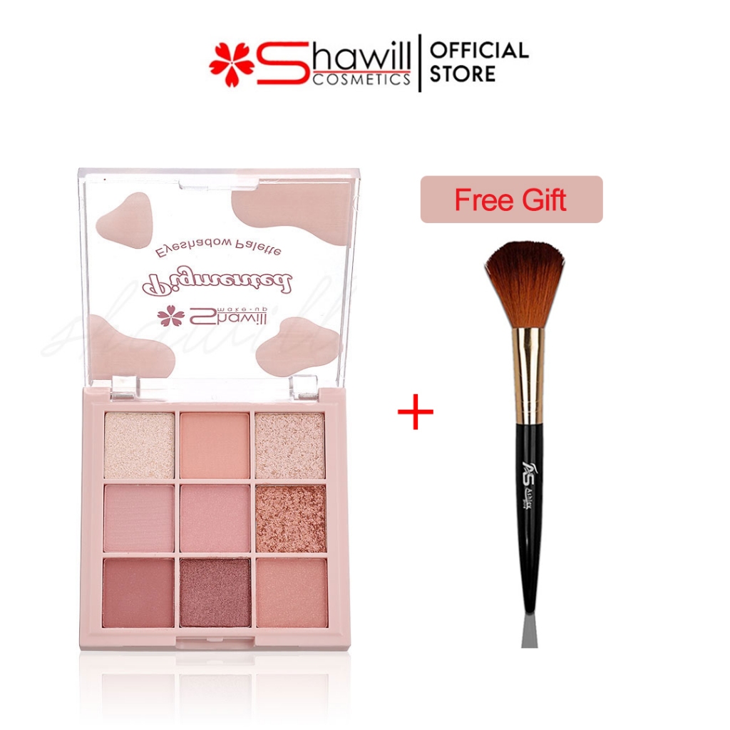 Shawill 9 Colors Eyeshadow Palette High Pigment Make Up Eyeshadow ...