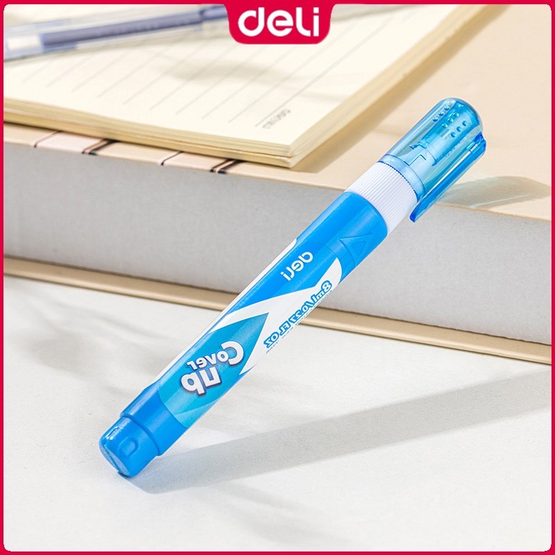Deli EH402-MT Correction Fluid Correction Pen Liquid Eraser Quick Dry ...