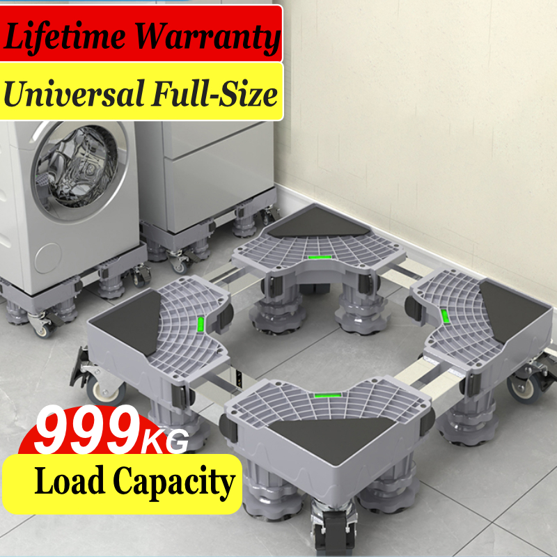 Washing Machine Mobile Base Wheel Steel Refrigerator Rack 8 Foot 8 ...