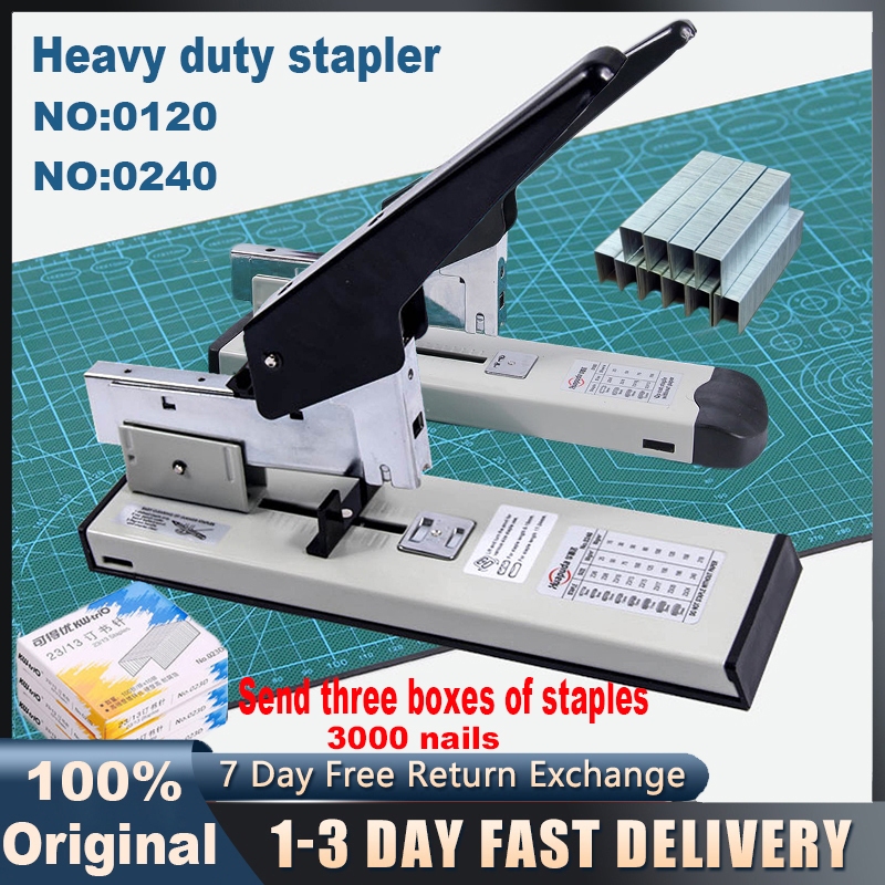 Heavy Duty Stapler With 3 Boxes Staples Up to 120/240 Sheets Capacity ...